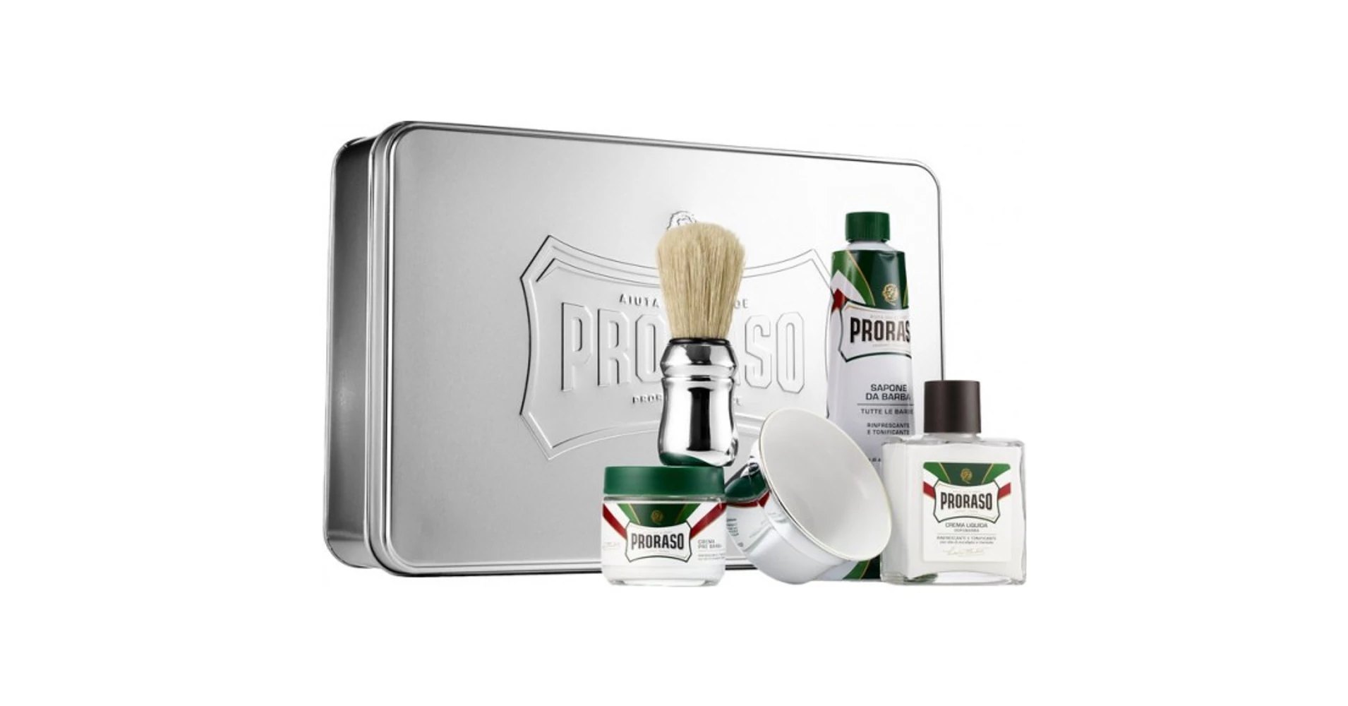 Proraso Classic Shaving Set in Presentation Tin Box borotválkozó szett ...