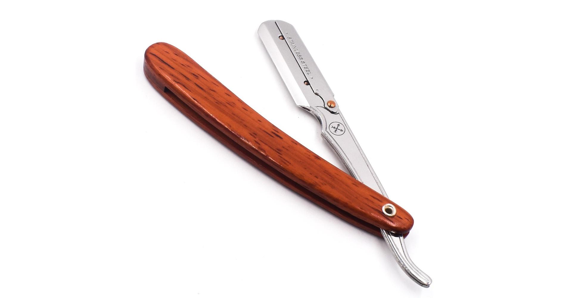 Parker SRRW Shavette Straight Razor Wood Handle borbély borotva ...