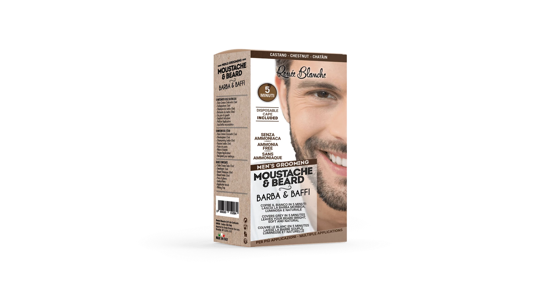 Renée Blanche Moustache & Beard Color - Brown - BARBERdepo Online Áruház