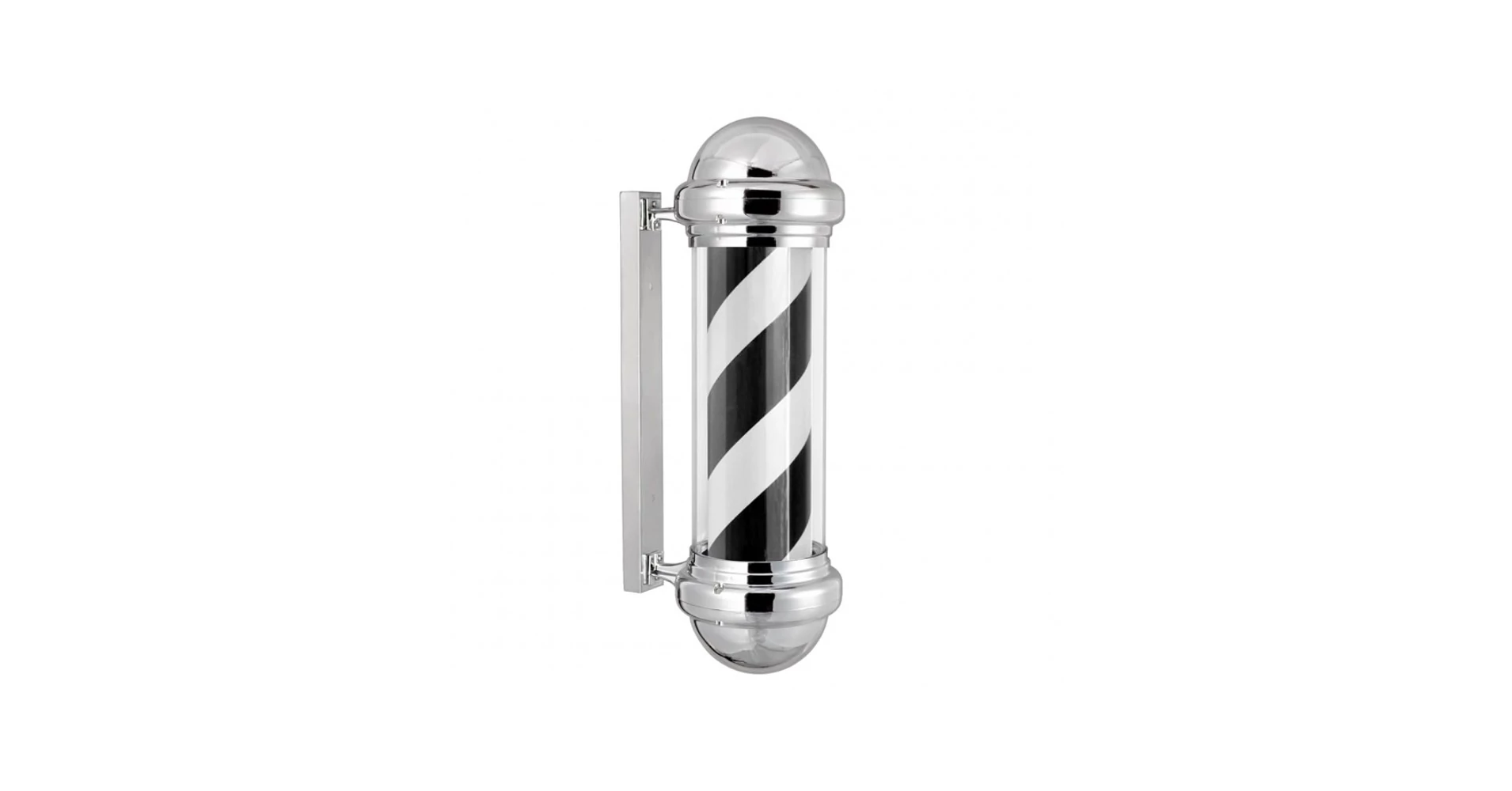 Barber Pole Black & White 76cm - BARBERdepo Online Store