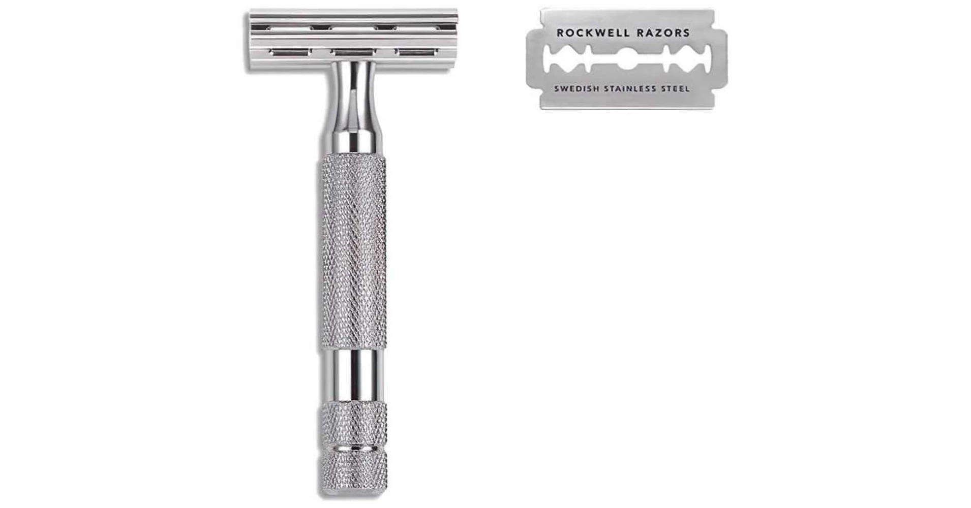 Rockwell 2C DE Safety Razor White Chrome biztonsági borotva ...
